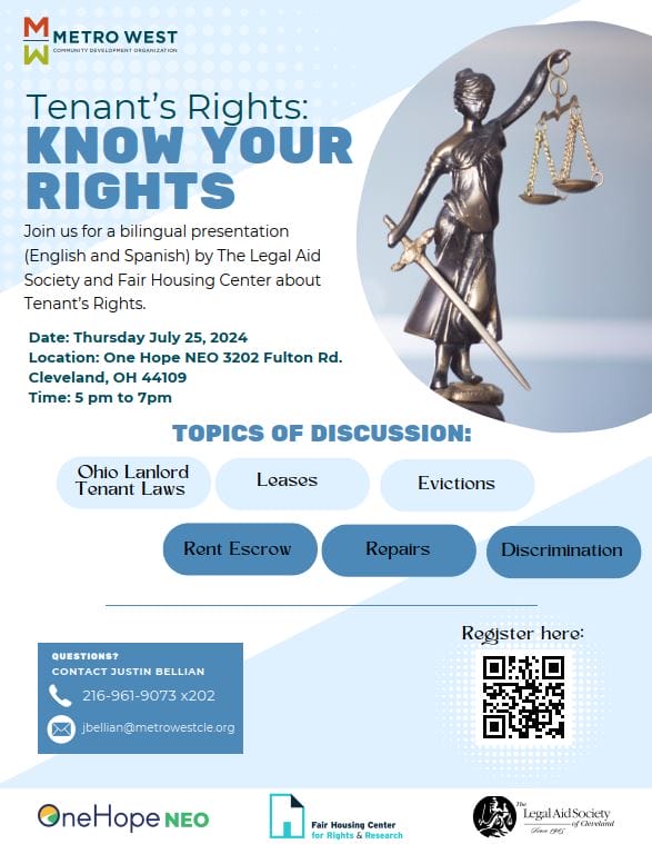 Tenant Rights Presentation with Metro West Community Development ...